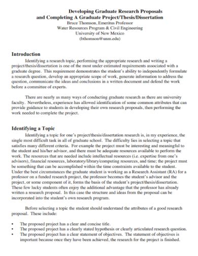 FREE 10 Dissertation Proposal Samples Masters Nursing Undergraduate