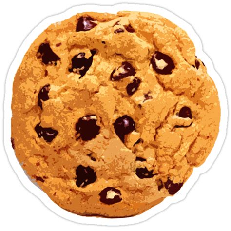 Big Chocolate Chip Cookie Stickers By Adamcampen Redbubble
