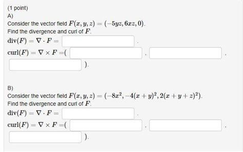 Solved A Consider The Vector Field Chegg