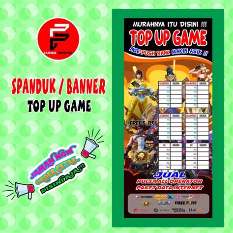 Detail Spanduk Top Up Game Koleksi Nomer 43