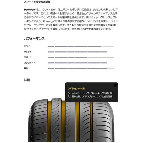 ピレリ パワジー 225 50R17 98Y XL PIRELLI POWERGY タイヤ単品1本価格 4007100 タイヤステージ湘南