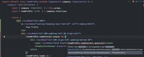 reactjs ts2322 type question is not assignable to type reactnode stack overflow