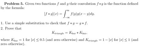 solved problem 5 given two functions f and g their