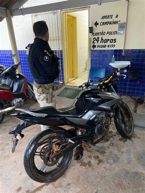 PRF recupera motocicleta roubada em Redenção PA Polícia Rodoviária
