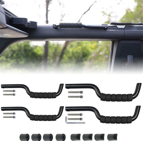 Amazon ROADER Front Rear Roll Bar Grab Handles Compatible With