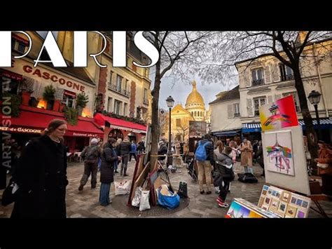 PARIS WALK IN PARIS MONTMARTRE WALK EDITED VERSION 19 MARCH