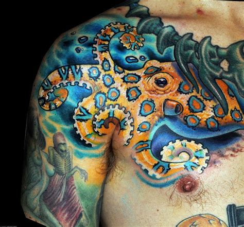 Blue Ringed Octopus Drawing Easy Wad S Art Blog A Blue Ring Octopus