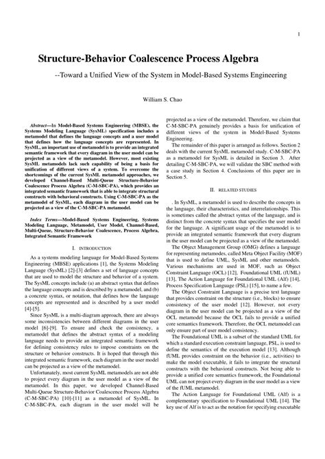 pdf structure behavior coalescence process algebra toward a unified view of the system in