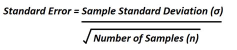 how to calculate standard error