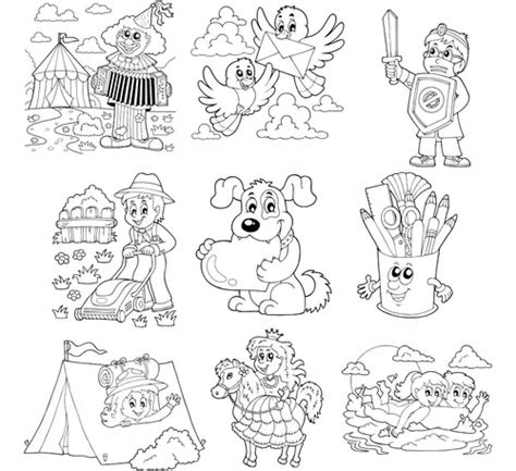 Desenhos Variados Para Colorir Folha Solta A Pintura