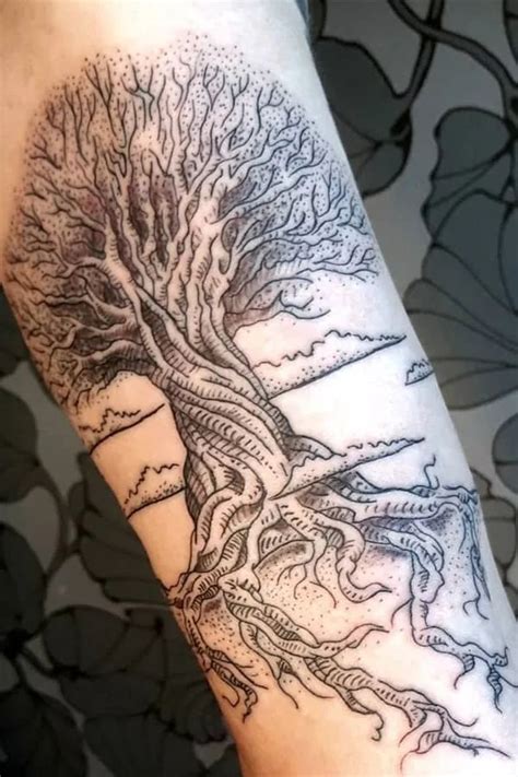 Top 50 Best Yggdrasil Tattoo Ideas 2022 Inspiration Guide Norse