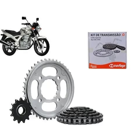 Kit Rela O Transmiss O Tra O Cofap Coroa Pinh O Corrente A O Cbx