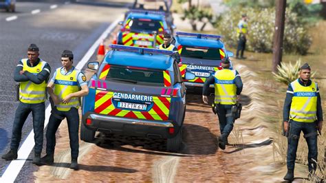 Gta Enorme Contr Le Routier De La Gendarmerie Lspdfr Youtube