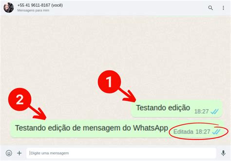 Como editar mensagens já enviadas no WhatsApp Débora Venâncio