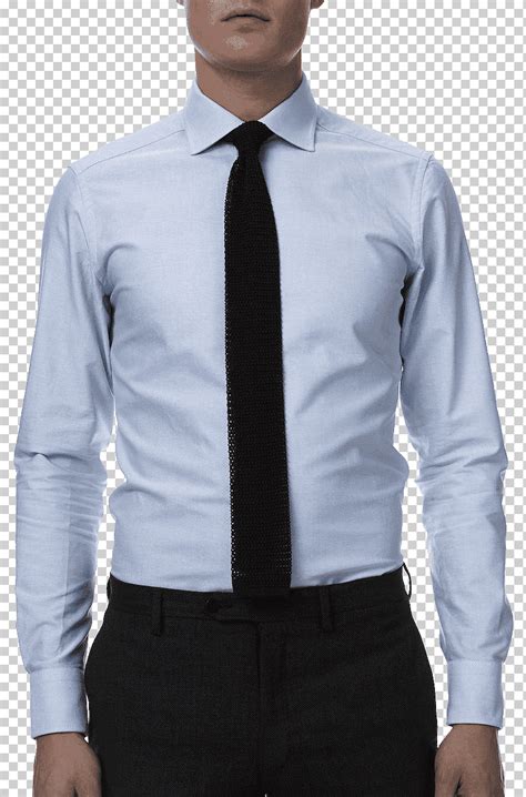 Hombre Vestido Con Camisa De Vestir Blanca Corbata Camisa De Vestir
