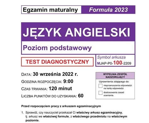 Matura Pr Bna Angielski Arkusze Cke Odpowiedzi I Zasady