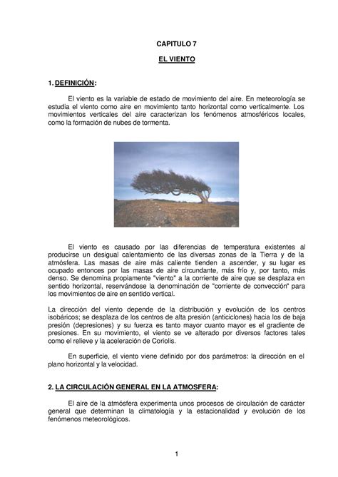 Cap Corto Capitulo El Viento Definici N El Viento Es La