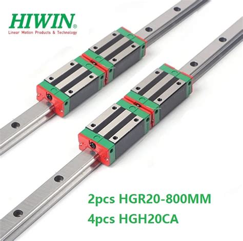 Hiwin rail de guidage linéaire d origine 2 pièces HGR20 L 800mm 4