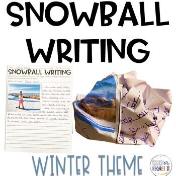 Snowball Collaborative Writing Activity By Edit Or Regret It Tpt
