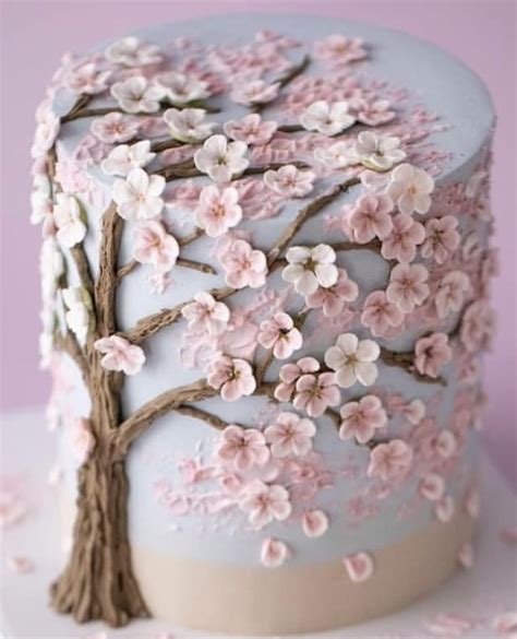 Fancy Cakes Cute Cakes Bird Cakes Cupcake Cakes Cherry Blossom Cake