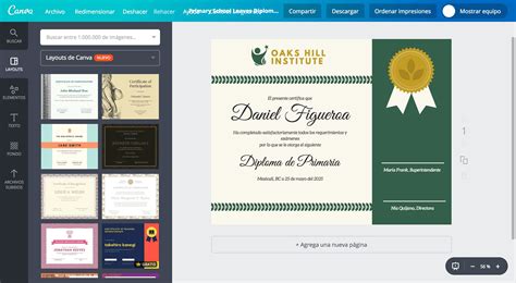 Crea Diplomas Para Primaria Personalizados Gratis Canva