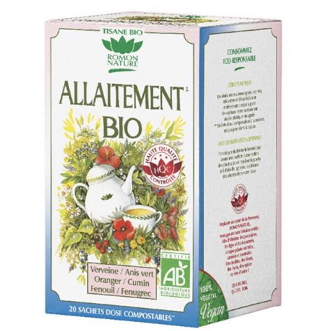 Romon Nature Tisane Allaitement Bio Sachets G