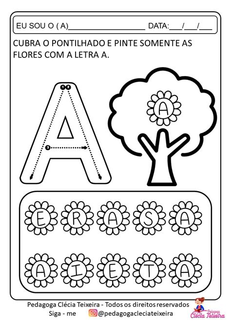 26 Atividades as letras do alfabeto Clécia Teixeira