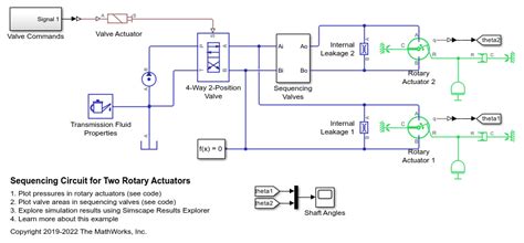 sequencing circuit for two rotary actuators matlab and simulink mathworks 日本