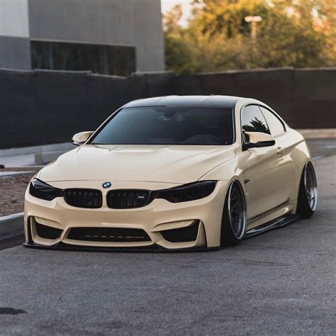 BMW F82 M4 Cream Slammed Bmw Dream Cars Bmw Bmw Car