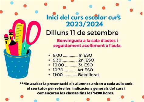 Inici Del Curs Escolar Ies Guillem Sagrera