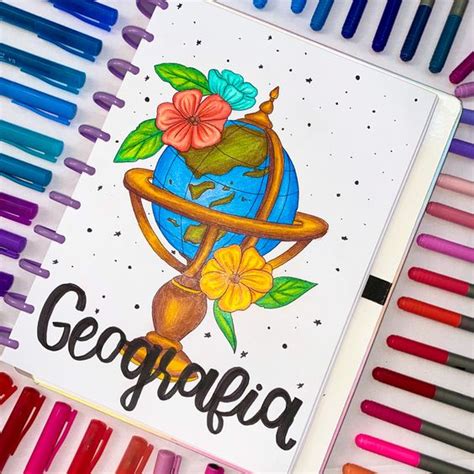 Portadas de geografía ideas diseños bonitos y fáciles