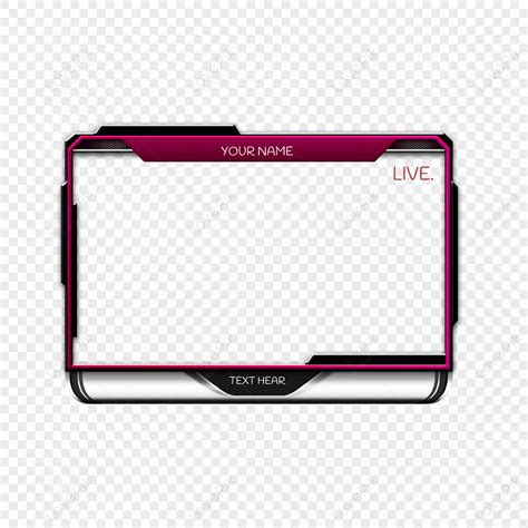 Twitch Live Stream Overlay Camera Entrance Border Media Game Live Png
