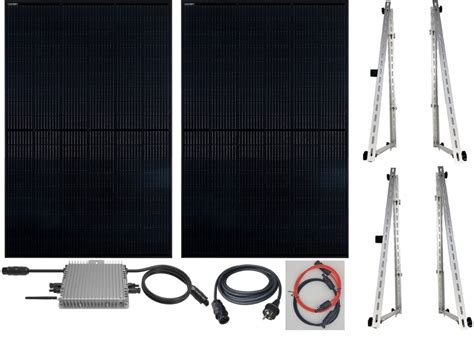 Sunlit 800 Watt Easy Switch Balkonkraftwerk Set Inklusive Speicher 2150