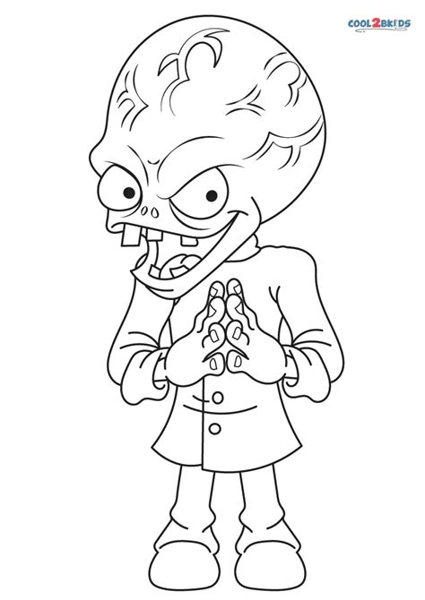 Plants Vs Zombies Coloring Pages Peashooter