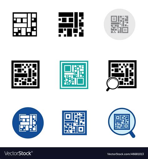 Qr Code Logo Design Royalty Free Vector Image VectorStock