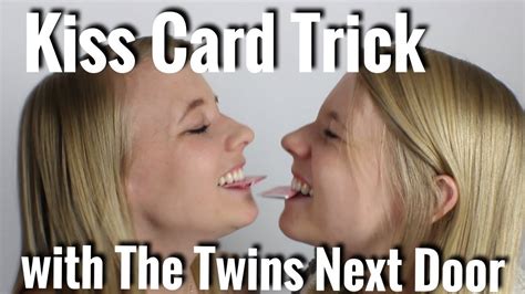 Twins Try The Kissing Card Trick Youtube