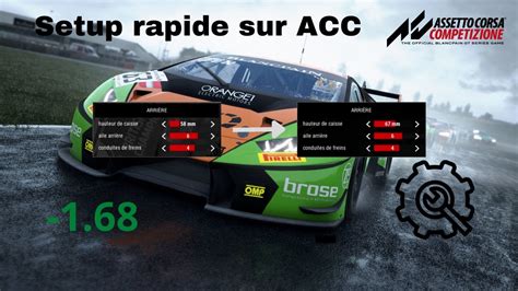 TUTO Setup Rapide Sur Assetto Corsa Competizione YouTube