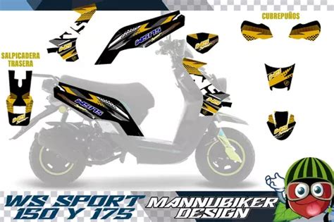 Ws Sport Kit Graficos Vinil Laminado Antirayones