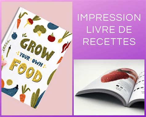 Impression Livre Recette Personnalisé Photo Petite Quantité