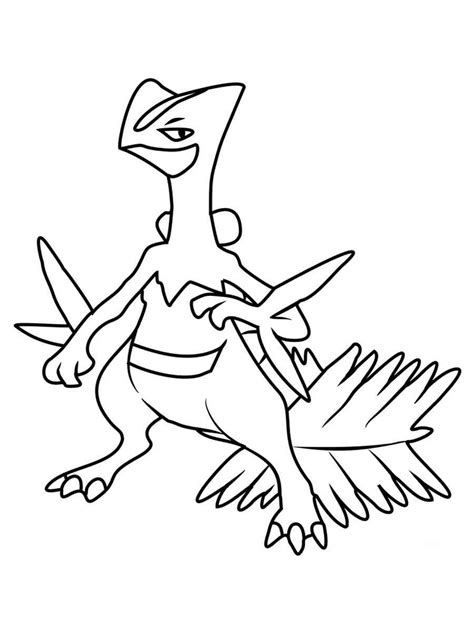 Pokemon Sceptile Coloring Pages Free Printable