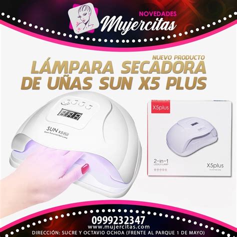 LAMPARA DE UÑAS UV LED SUN X5PLUS Novedades Mujercitas