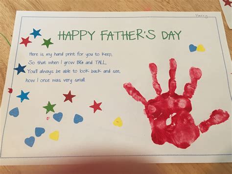 Father S Day Handprint Printable