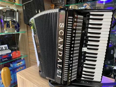 Acordeon Sanfona Scandalli Baixos Nova Frente Gr Tis