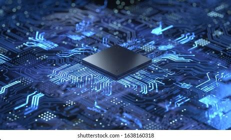 Central Computer Processors Cpu Concept 3d Stock Illustration