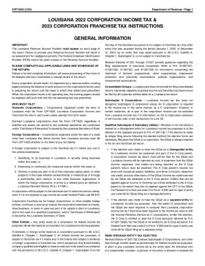 Fillable Online Revenue Louisiana Net Worth Tax For Corporations