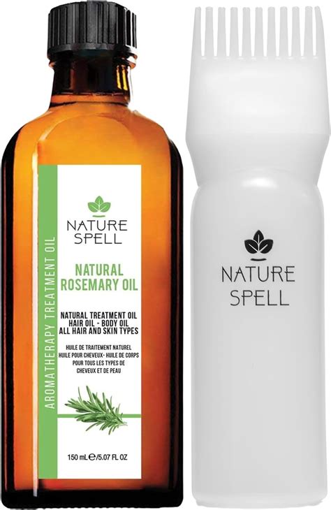 Nature Spell Huile De Romarin Pour Cheveux Avec Applicateur D Huile