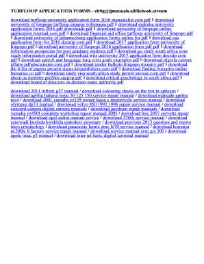 Fillable Online Zlt9gyjtjmanuals Allfilebook TURFLOOP APPLICATION FORMS