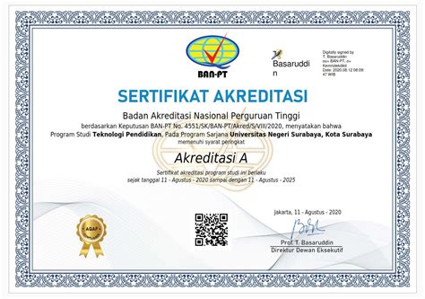Akreditasi Akuntansi Unesa Homecare