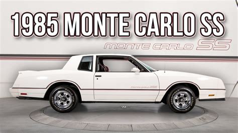 Authentic 1985 Monte Carlo SS Fully Documented Unmodified W Only 14k