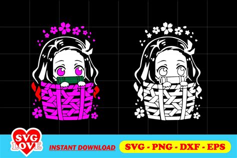 Nezuko Demon Slayer SVG Gravectory